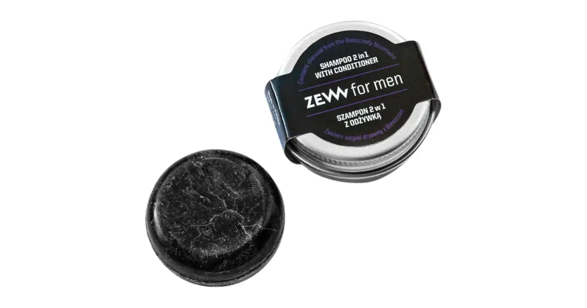 Szampon 2w1 z odżywką z węglem drzewnym z Bieszczad 15ml
