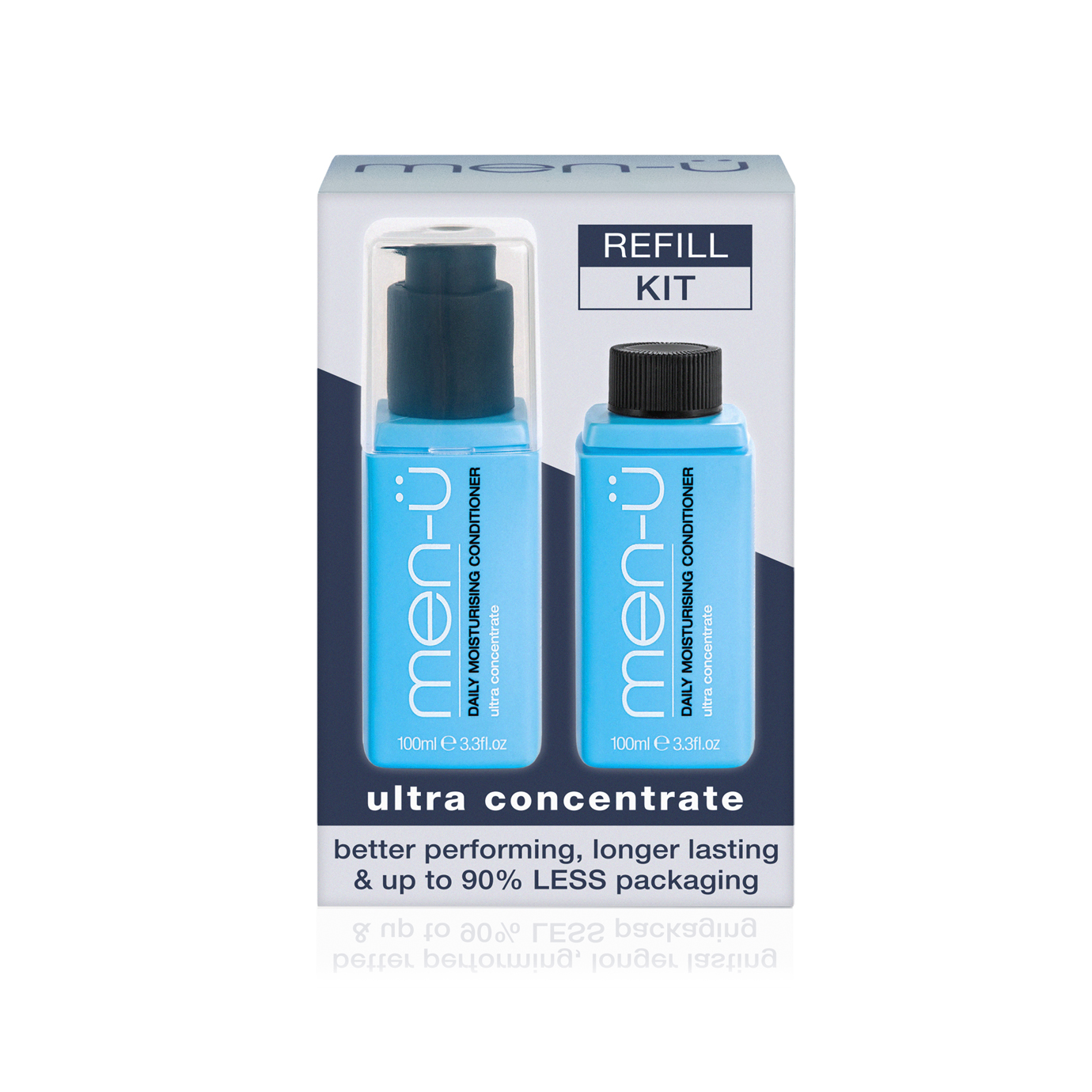 men-u refill kit - odżywka nawilżająca do włosów 2x100 ml - sklep Menspace